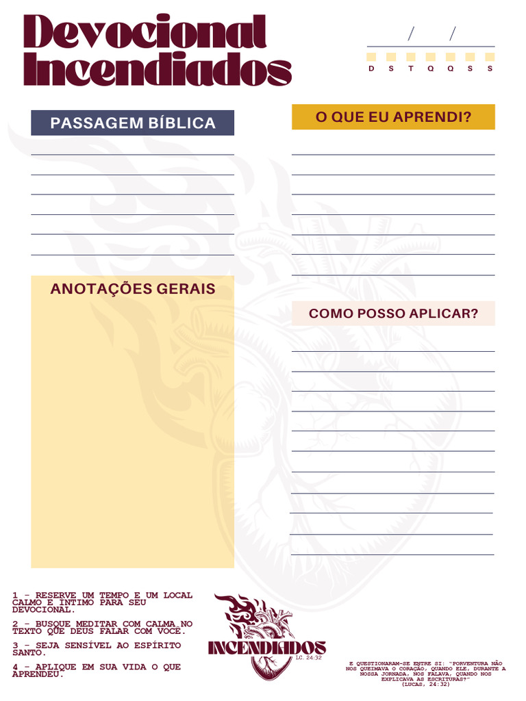 Modelo Devocional Incendiados | PDF