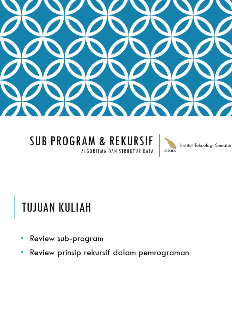 Minggu 2 - Sub Program Dan Rekursif | PDF