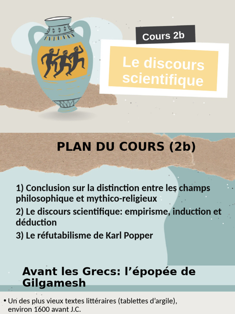 Cours 2b - Le Discours Scientifique | PDF