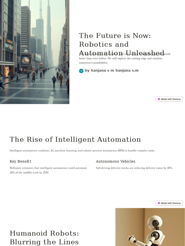 Future of Robotics and Automation | PDF | Robot | Robotics