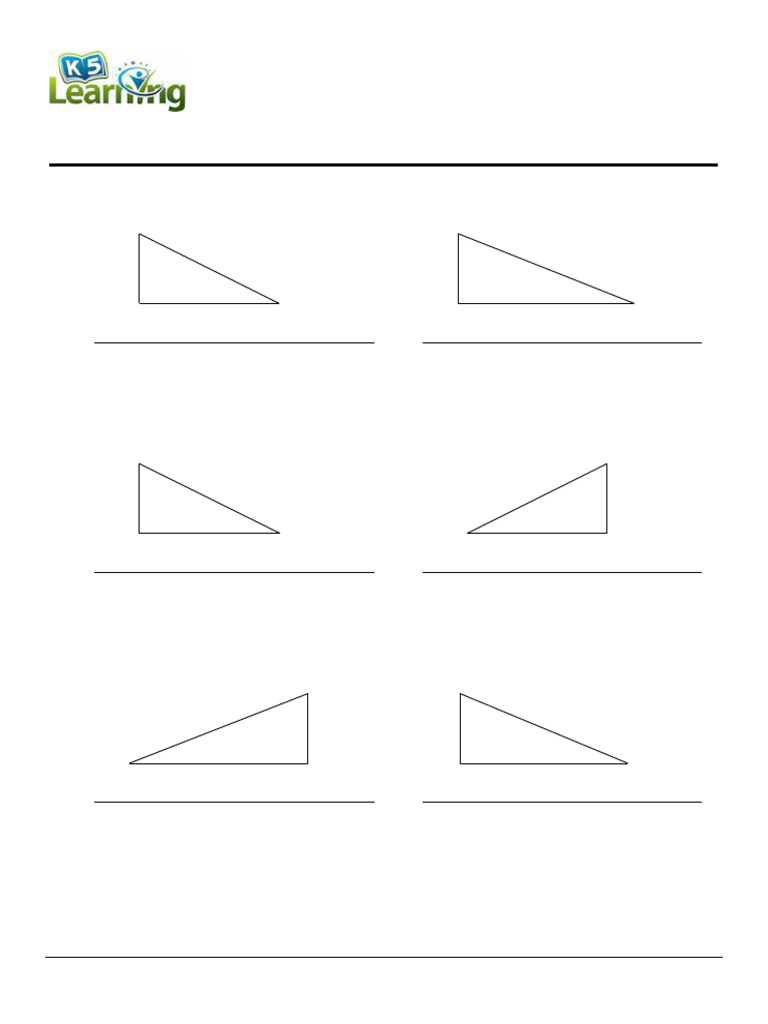 Grade 5 Area of Right Triangles Worksheet | PDF