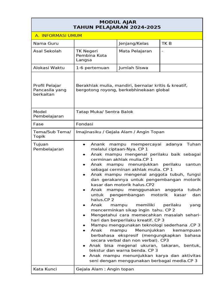 SENTRA BALOK - ANGIN TOPAN | PDF