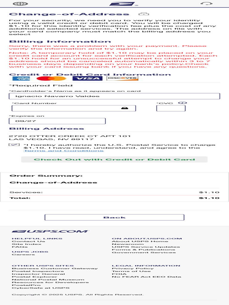 Global Payment USPS | PDF
