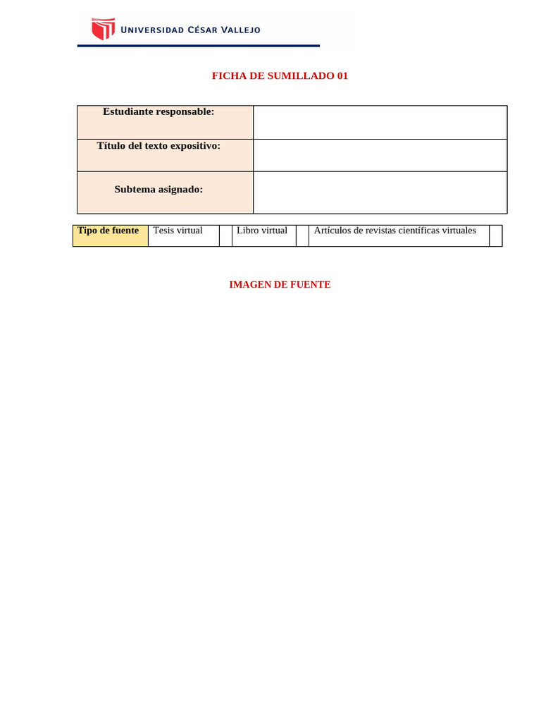 Ficha de Sumillado y Ficha de Resumen - Educación Inicial-2024 Ii | PDF | Estilo apa ...