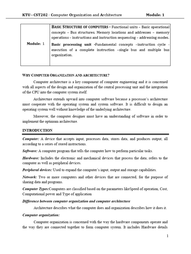 Coa | PDF | Central Processing Unit | Computer Data Storage