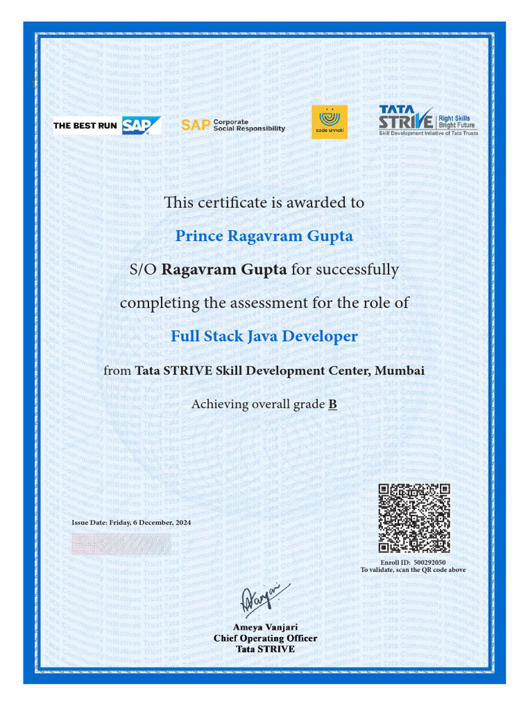 Prince Certificate (2) | PDF