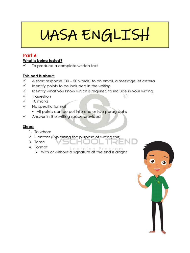 Uasa English | PDF