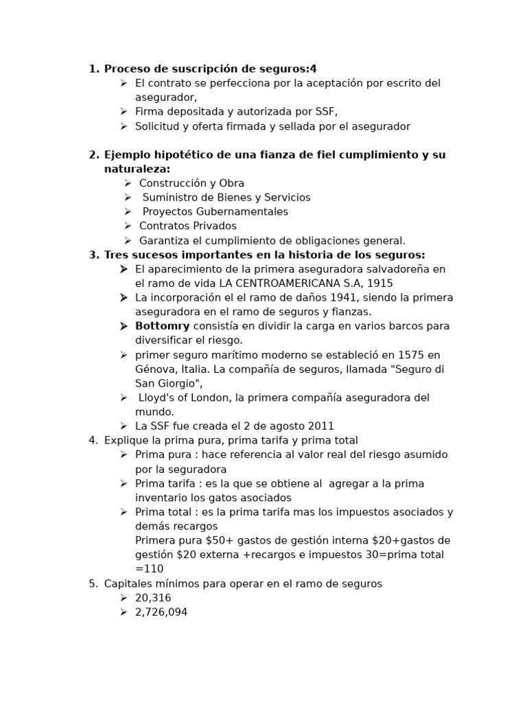 Proceso y Tipos de Seguros Explicados | PDF | Seguro | Reaseguro