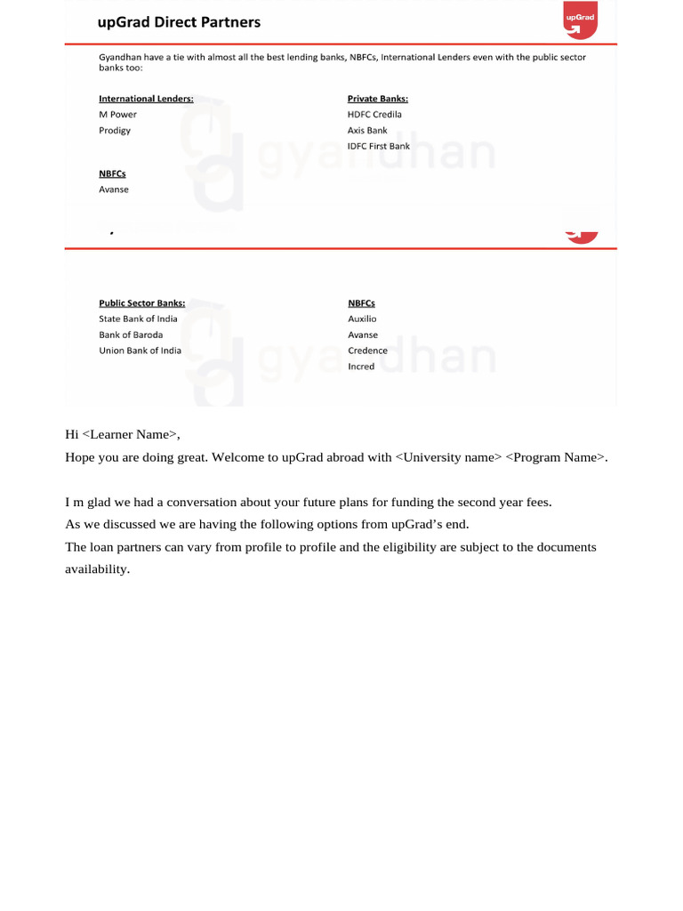 Loan Undertaking Upgrad - Word | PDF