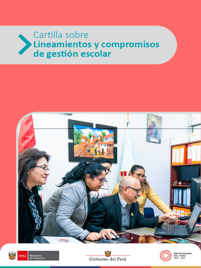 Cartilla sobre lineamientos y compromisos de gestión escolar | PDF | Pedagogía | Evaluación