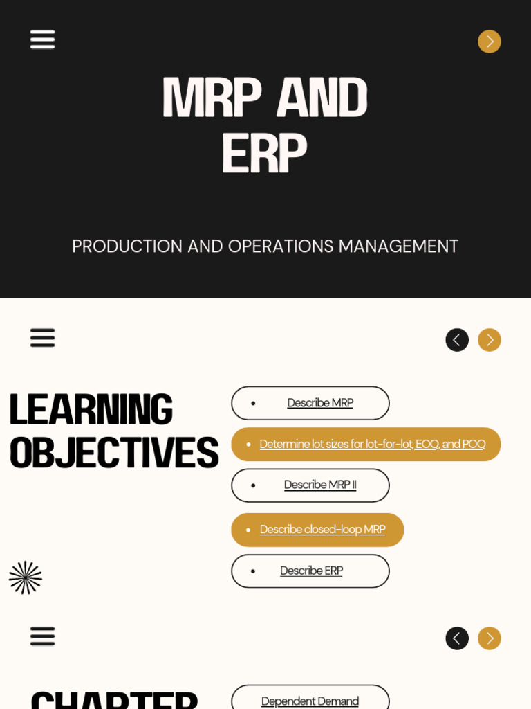 MRP and ERP | PDF | Production And Manufacturing | Supply Chain Management