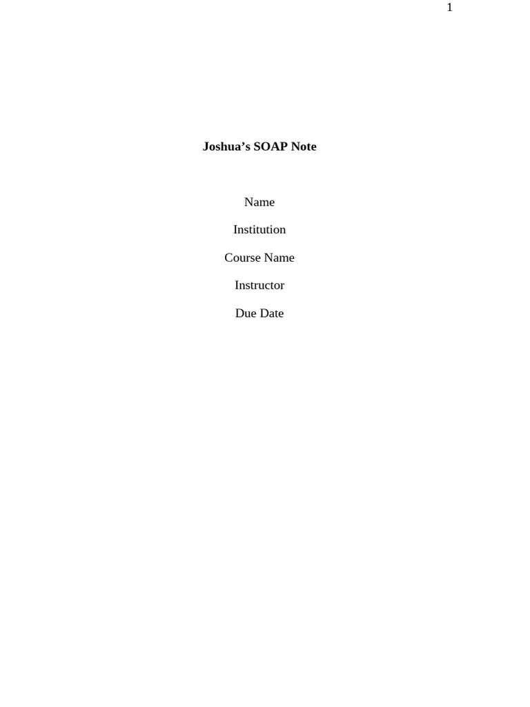 PMHNP Clinical SOAP Note Template | PDF | Mental Disorder | Attention ...