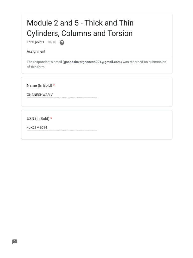 Module 2 and 5 - Thick and Thin Cylinders, Columns and Torsion | PDF ...