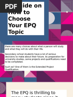 EPQ Dissertation Checklist | PDF
