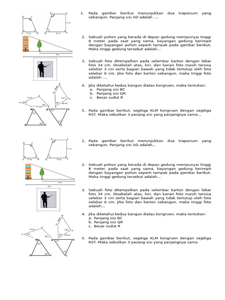 Soal Ulangan | PDF