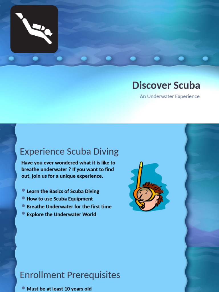 Discover Scuba Diving Experience Guide | PDF