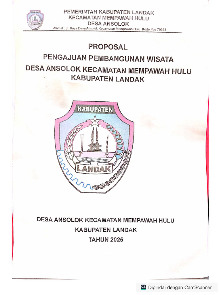 PROPOSAL DESA WISATA | PDF