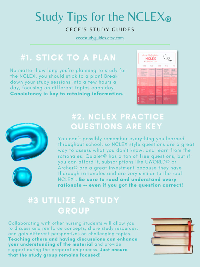 Essential NCLEX Study Tips | PDF | National Council Licensure ...