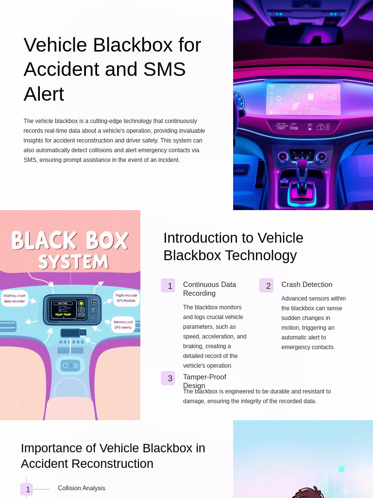 Vehicle Blackbox: Accident Alerts & Data | PDF | Traffic Collision ...