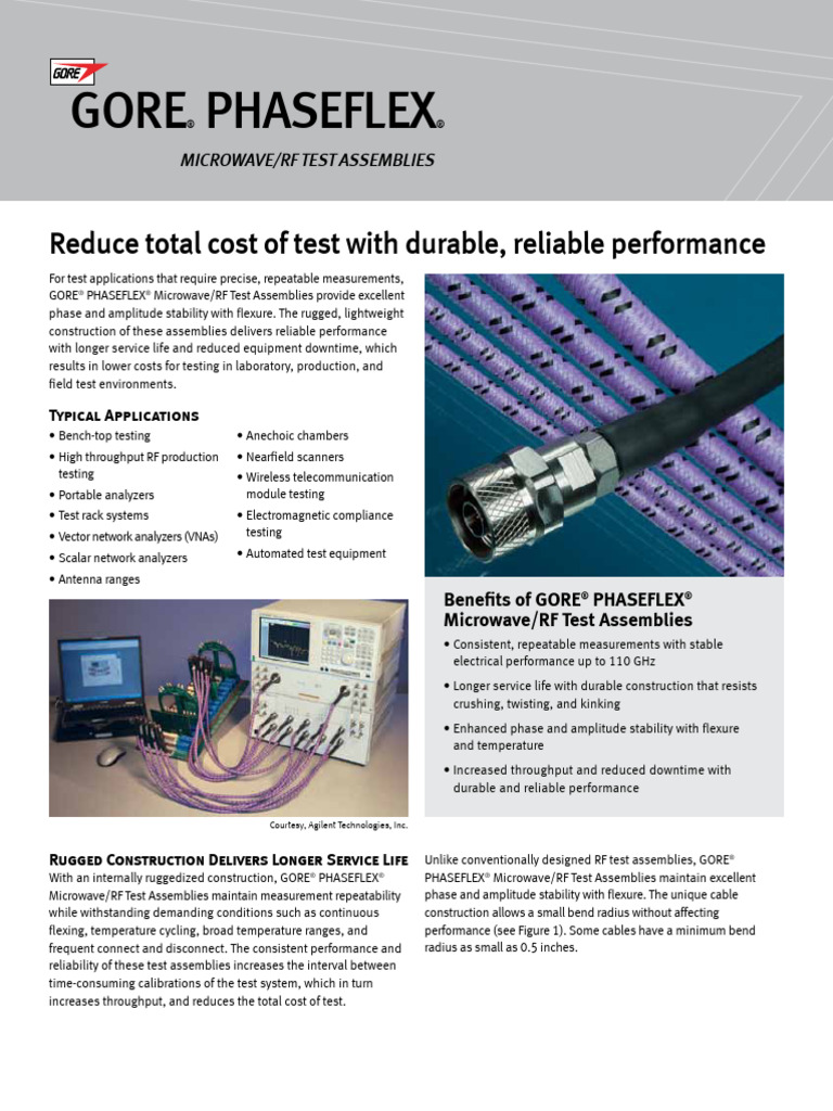 Purple CablesGORE - PhaseFlexpdf | PDF | Electrical Engineering ...