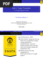 Sifat dan Grafik Logaritma Natural | PDF