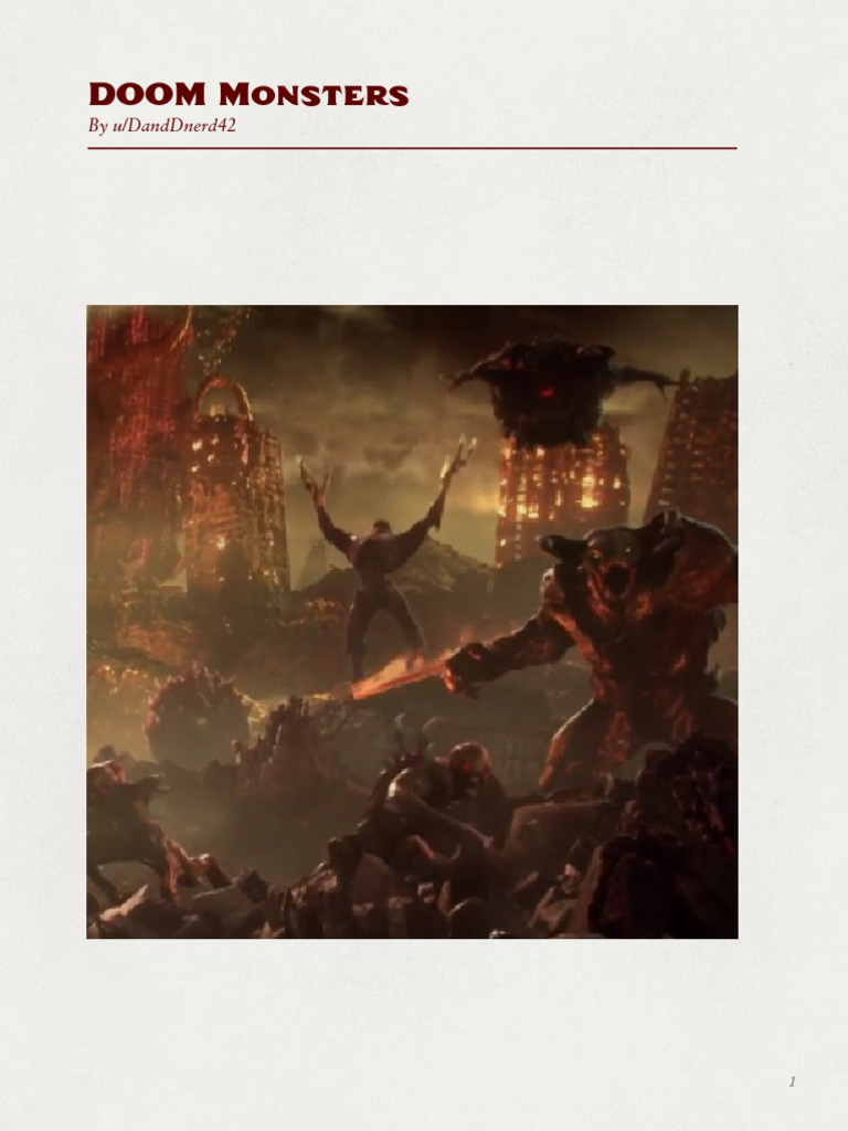 DOOM Monsters | PDF | Immortality