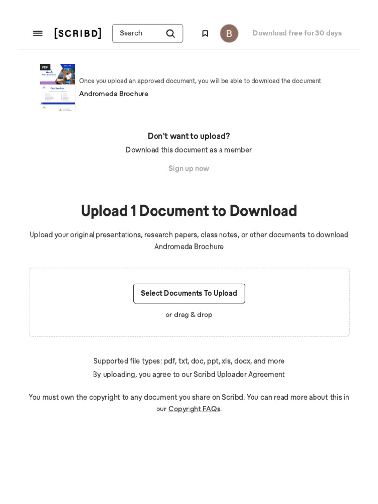 Upload a Document _ Scribd | PDF | Scribd | Computing