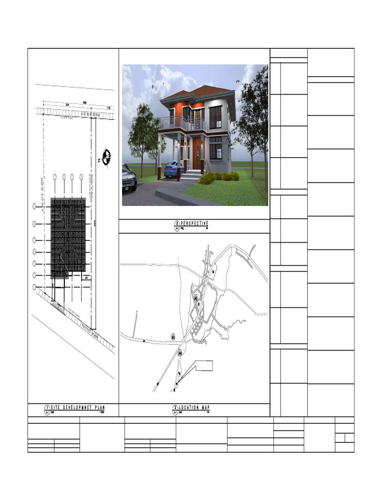 Proposed Two-Storey Residence Plans | PDF | Civil Engineering ...
