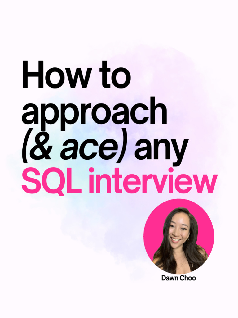 How to Ace Any SQL Interview | PDF | Information Science | Information Technology Management