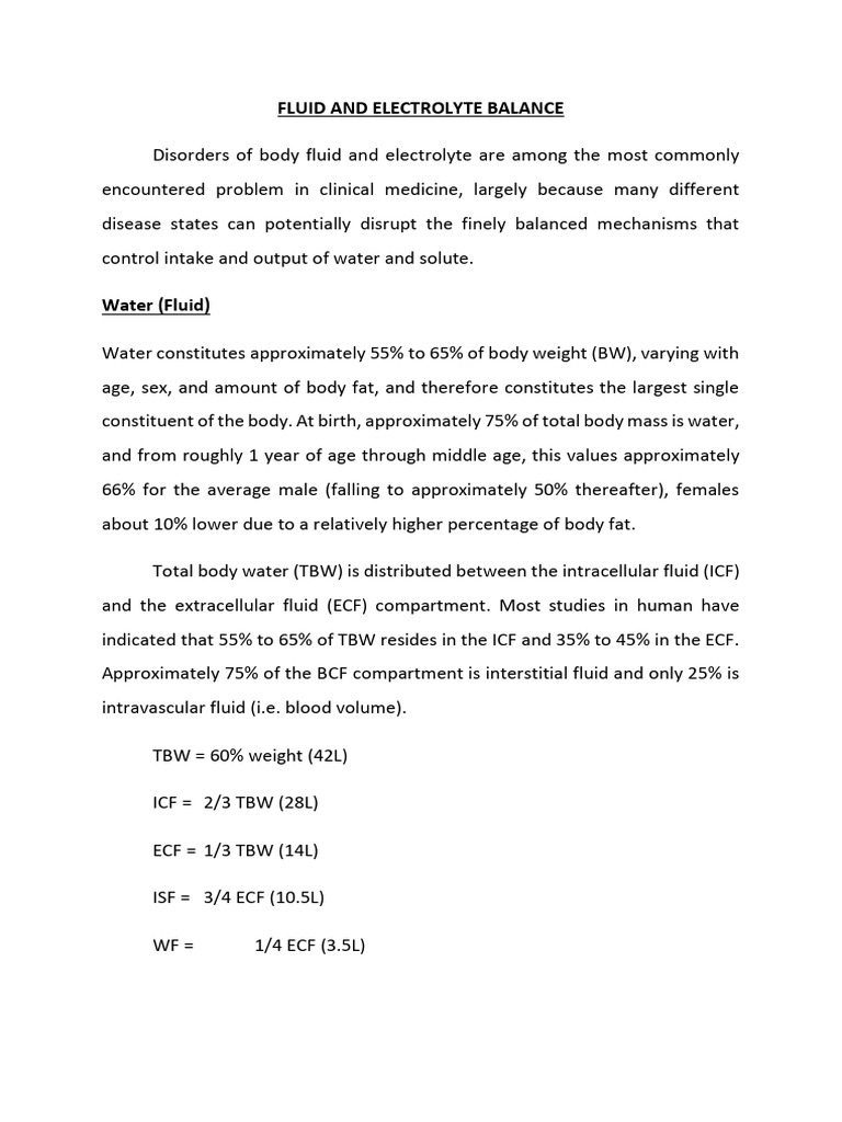 Maintaining Fluid and Electrolyte Balance | PDF | Angiotensin | Homeostasis
