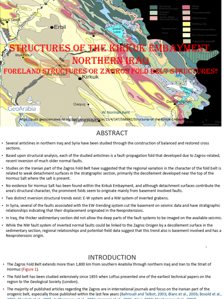Structures of The Kirkuk Embayment | PDF | Stratigraphy | Earth Sciences
