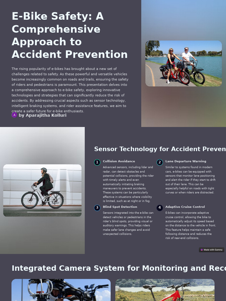 E Bike Safety A Comprehensive Approach To Accident Prevention | PDF ...