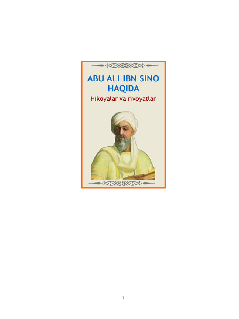 Portal - Guldu.uz-Abu Ali Ibn Sino Haqida Rivoyatlar Va Hikoyalar | PDF