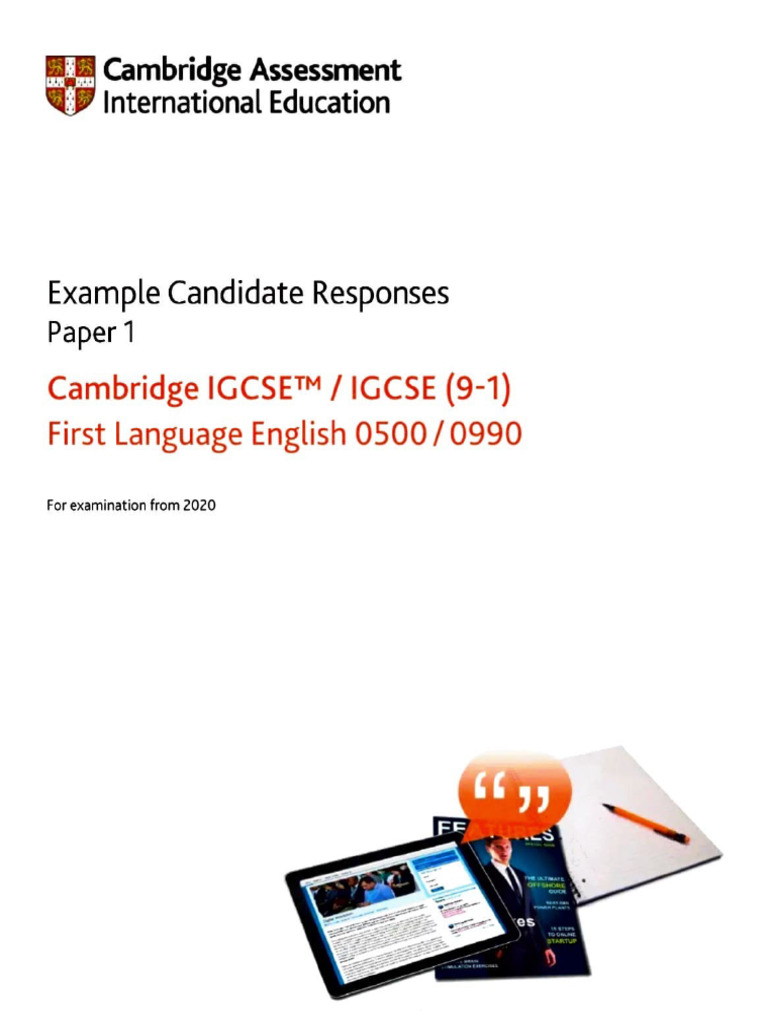 Sample Response p1 IGCSE | PDF
