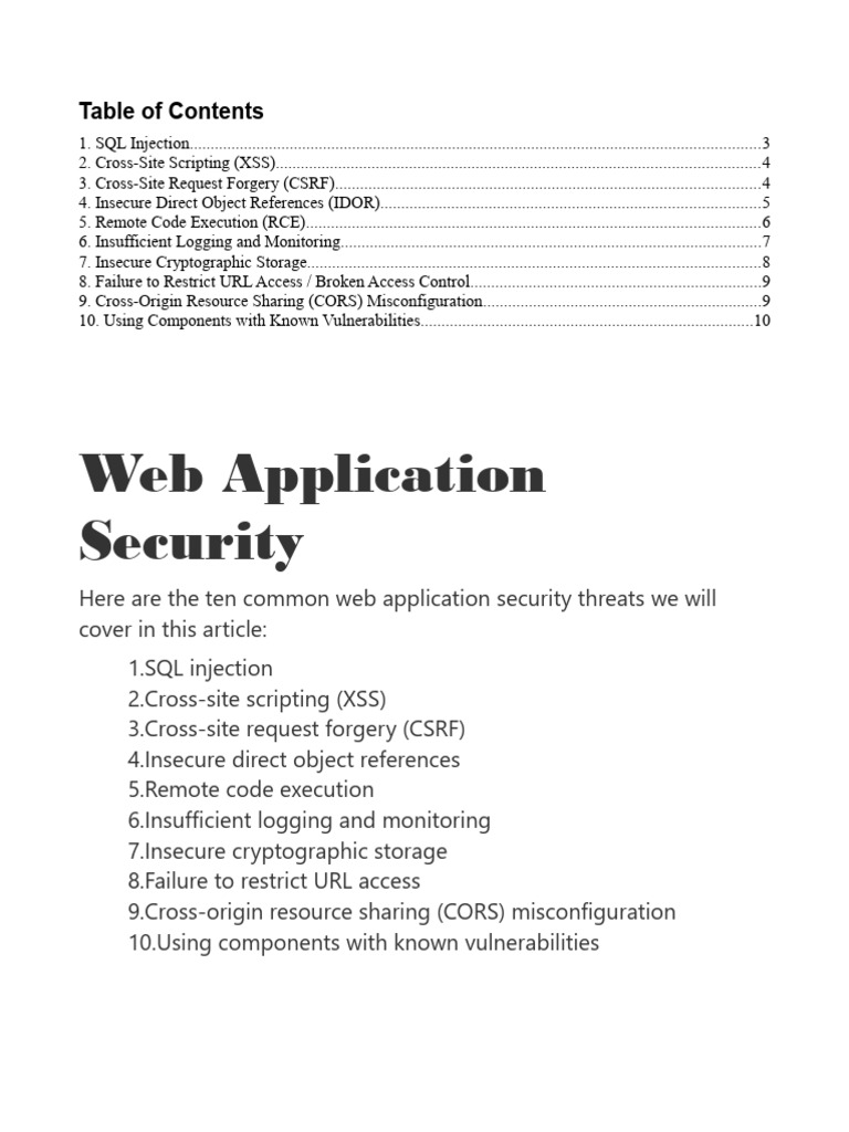 Web Application Security2 | PDF | Security | Computer Security