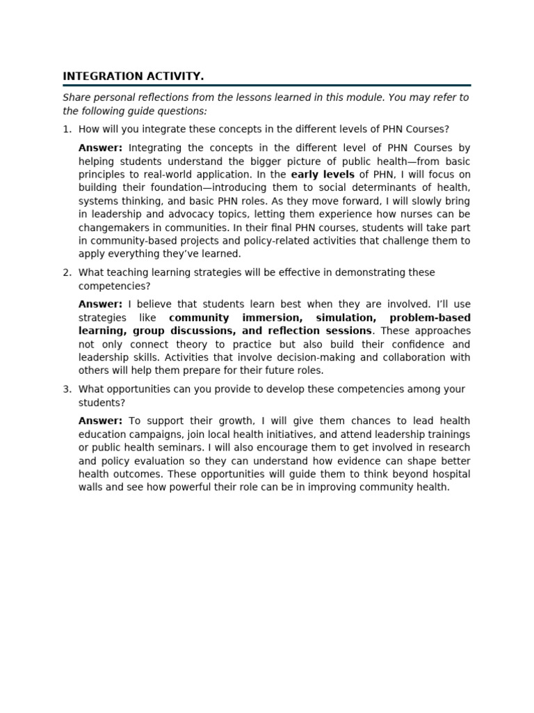 INTEGRATION ACTIVITY 2 | PDF