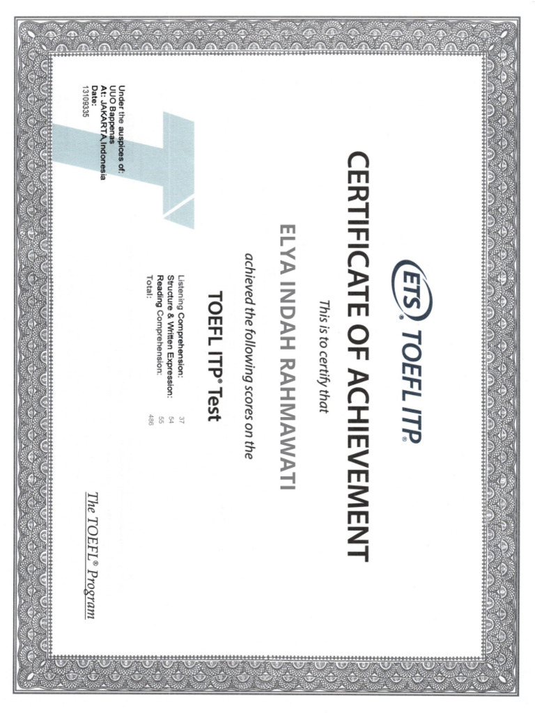 Toefl Itp Ets 3 | PDF