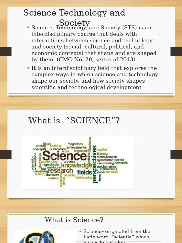 STS-Lesson-1-Introduction | PDF | Science | Knowledge