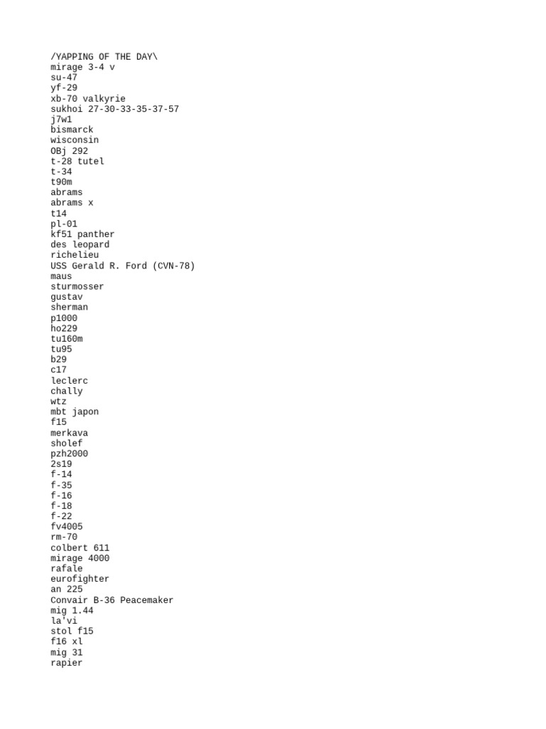 Yapping of The Day Ideas | PDF
