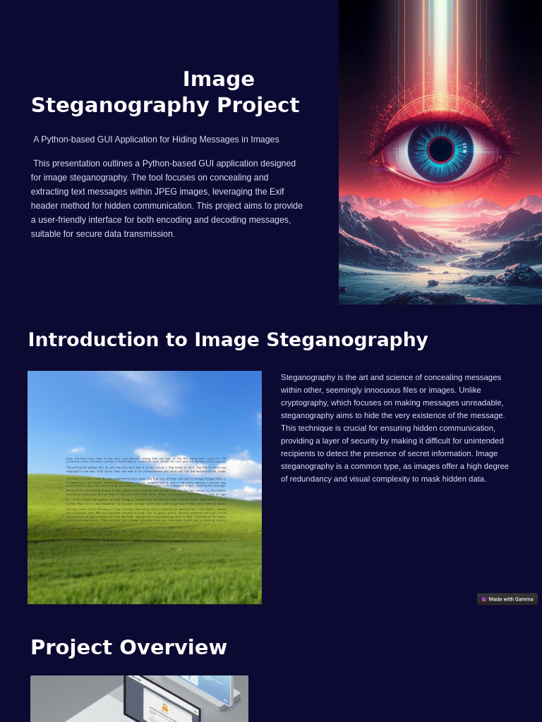 Image Steganography Project | PDF | Cyberspace | Information Technology
