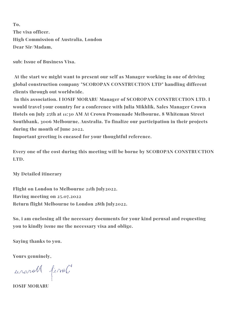 Covering Letter | PDF