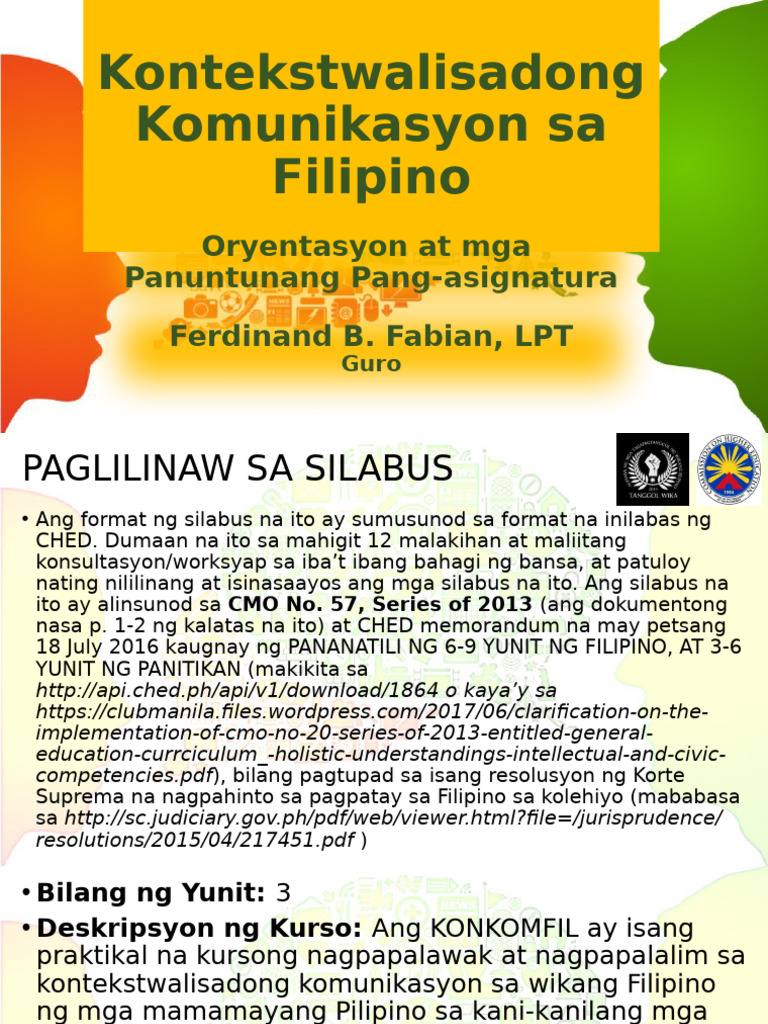 KomFil Orientation | PDF