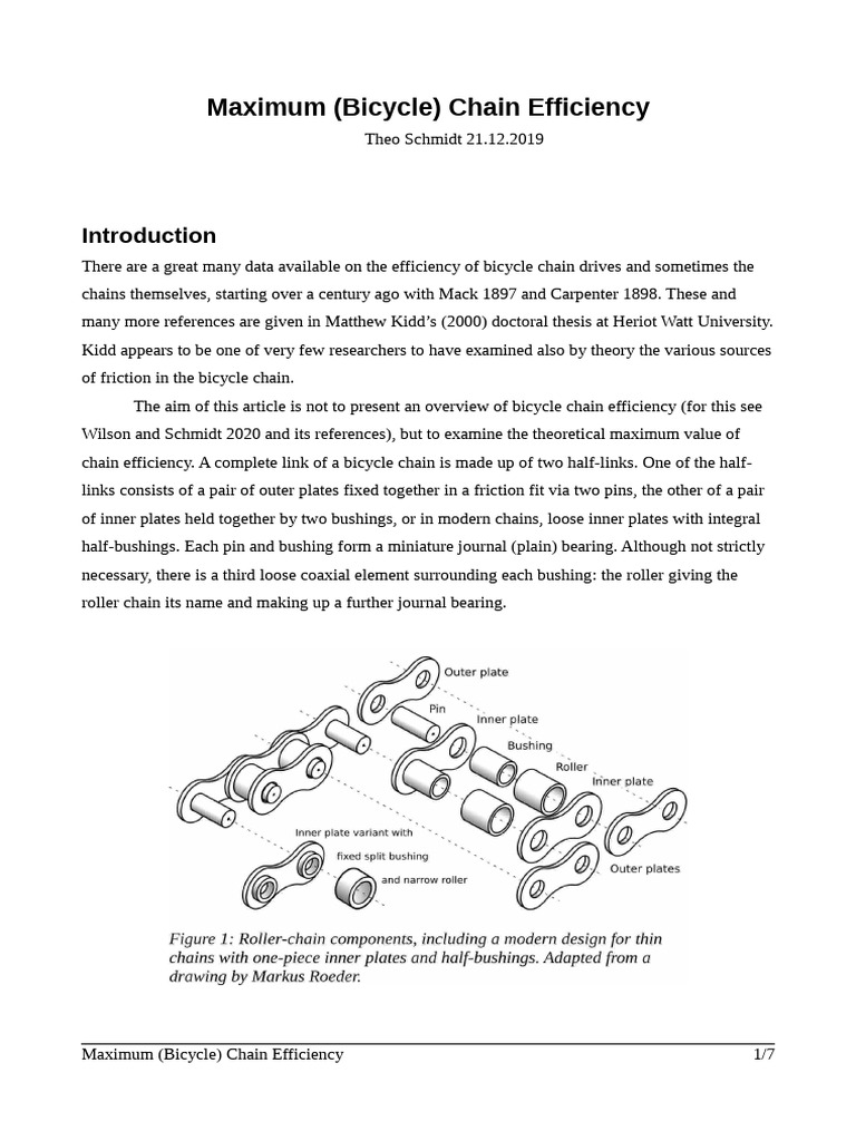 Maximizing Bicycle Chain Efficiency | PDF | Friction | Mechanical ...