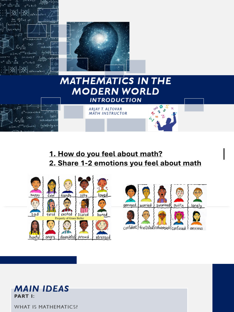 MMW Introduction To Mathematics | PDF | Mathematics | Mathematician