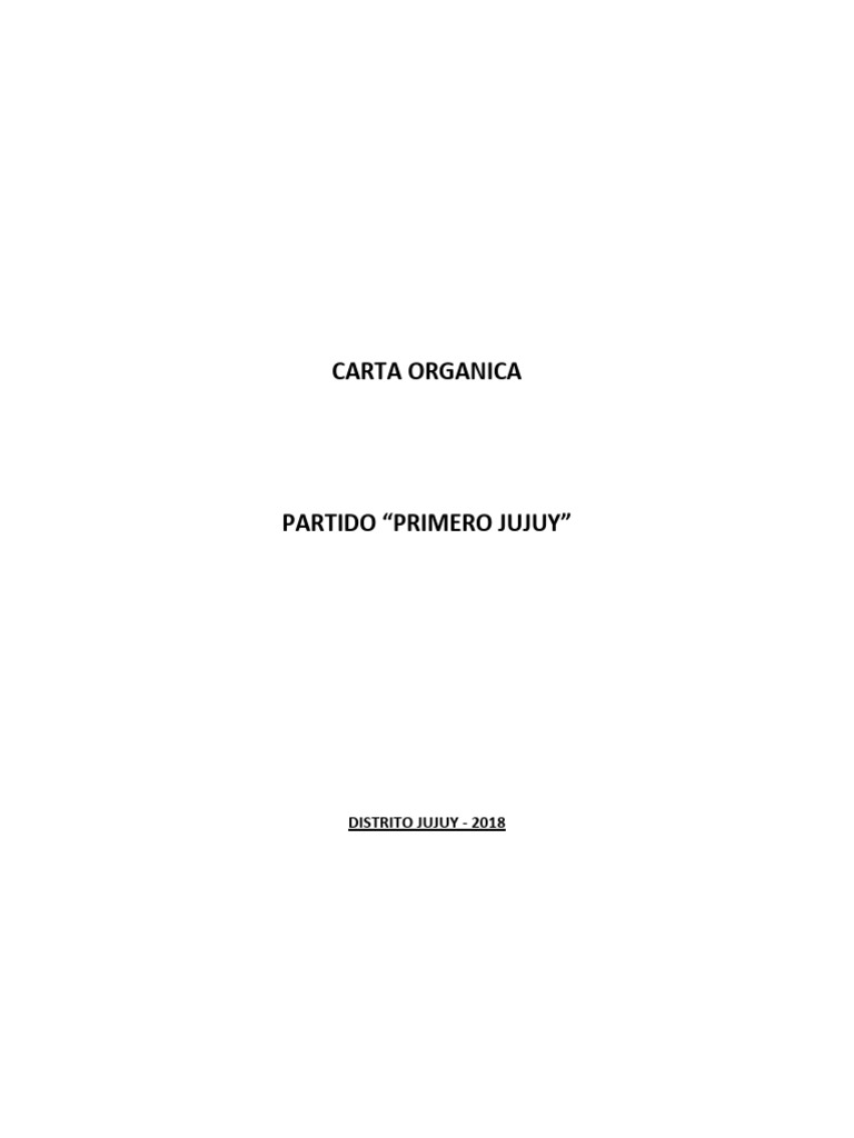 PRIMERO JUJUY 2119-Carta Organica Corregida Nueva | PDF | Legislador | Gobierno