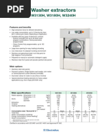 JENSEN Washer Extractor Specifications | PDF | Weight | Washing Machine
