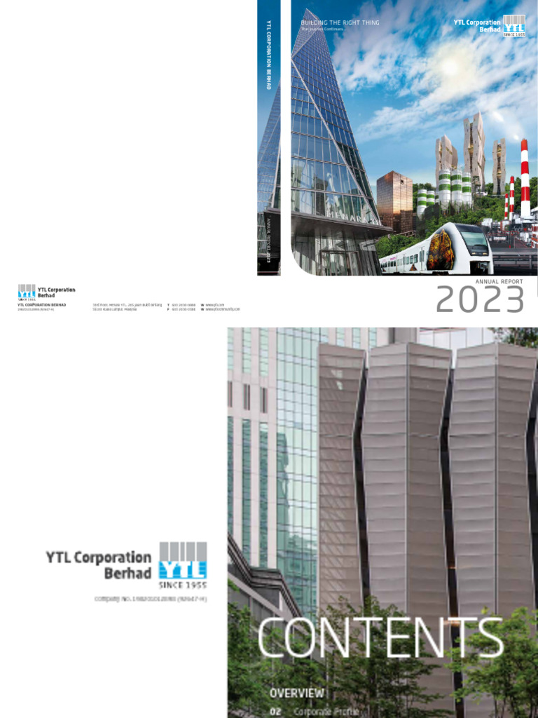 YTL Corporation Berhad - Annual Report 2023 | PDF | Economies
