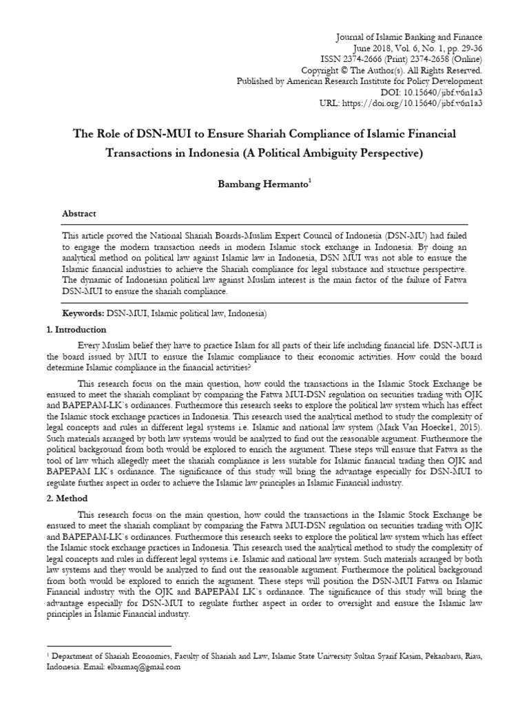 Article 3 | PDF | Islamic Banking And Finance | Sharia