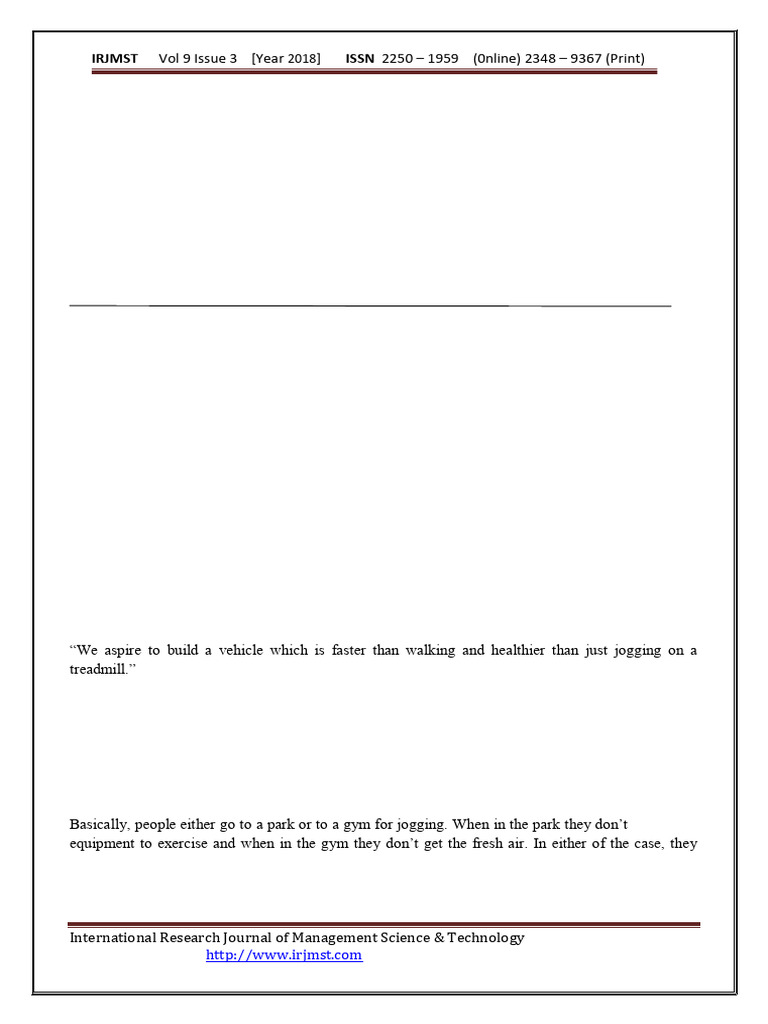 Designing of Treadmill Bicycle 4 | PDF | Electric Motor | Manufactured ...