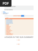 A Raisin in The Sun - Act 1 Full Summary | PDF